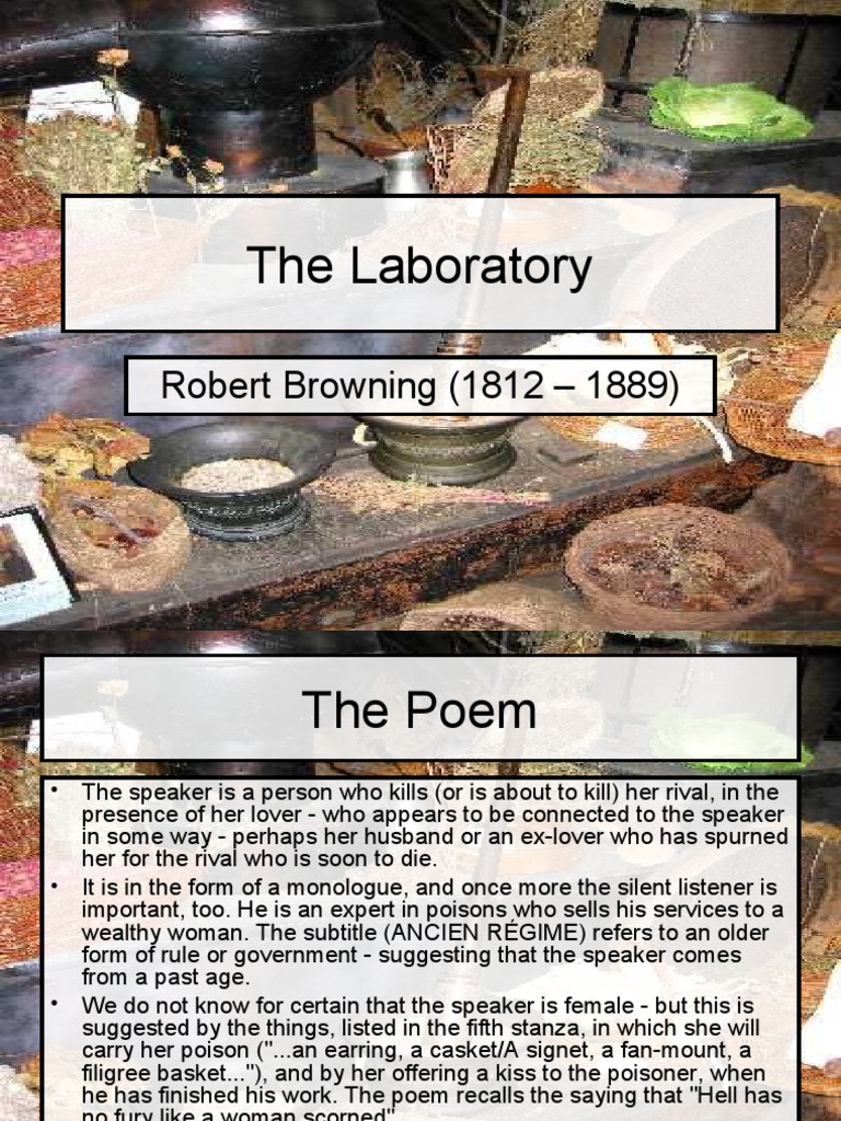 The Laboratory: Robert Browning (1812 - 1889) | PDF | Poetry