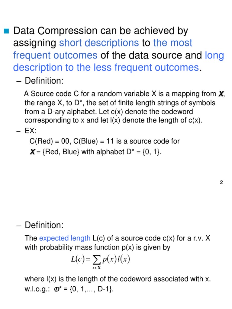 Data Compression | PDF | Code | Discrete Mathematics