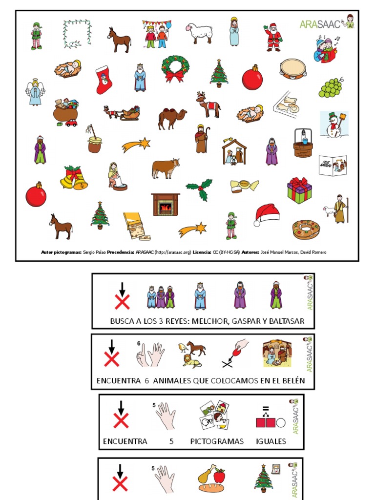 Lamina Desarrollo Cognitivo Navidad | PDF