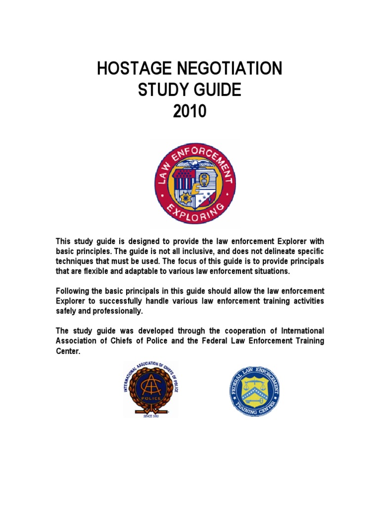 Hostage Negotiation Study Guide 2010 | PDF | Negotiation | Coping ...