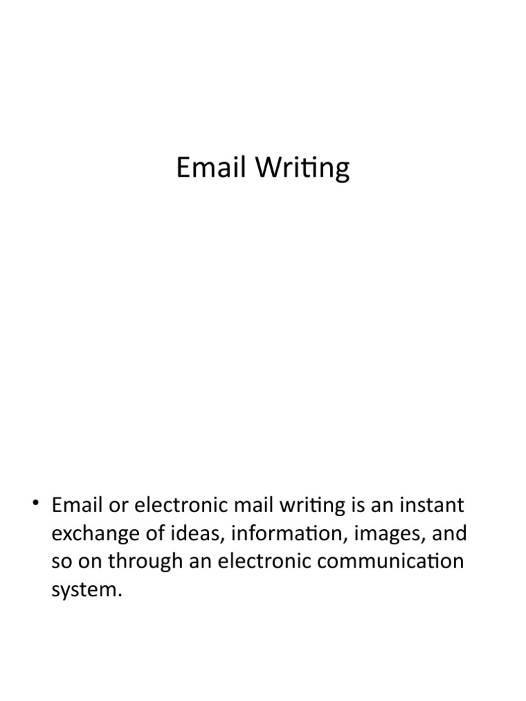 Email Writing | PDF | Communication