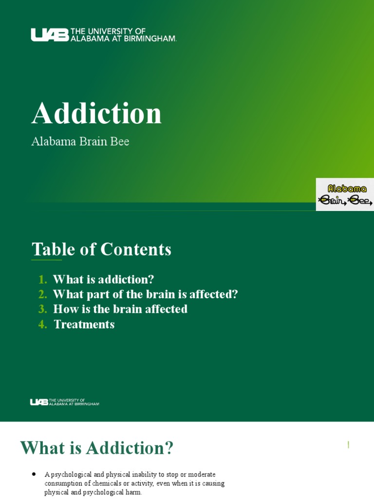 Addiction: Alabama Brain Bee | PDF