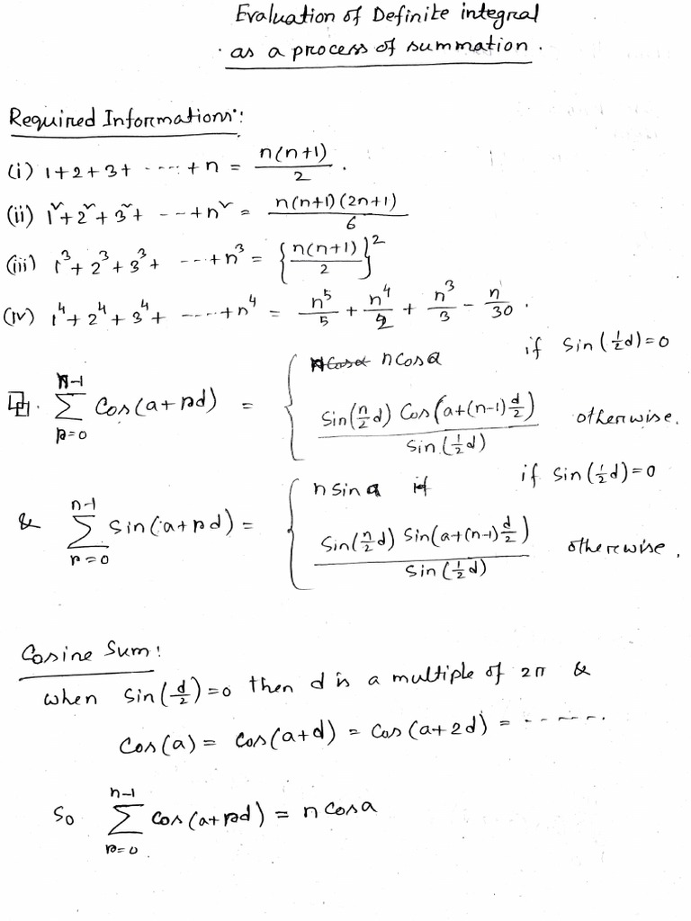 Def - Int - As - Summ - and - Area | PDF