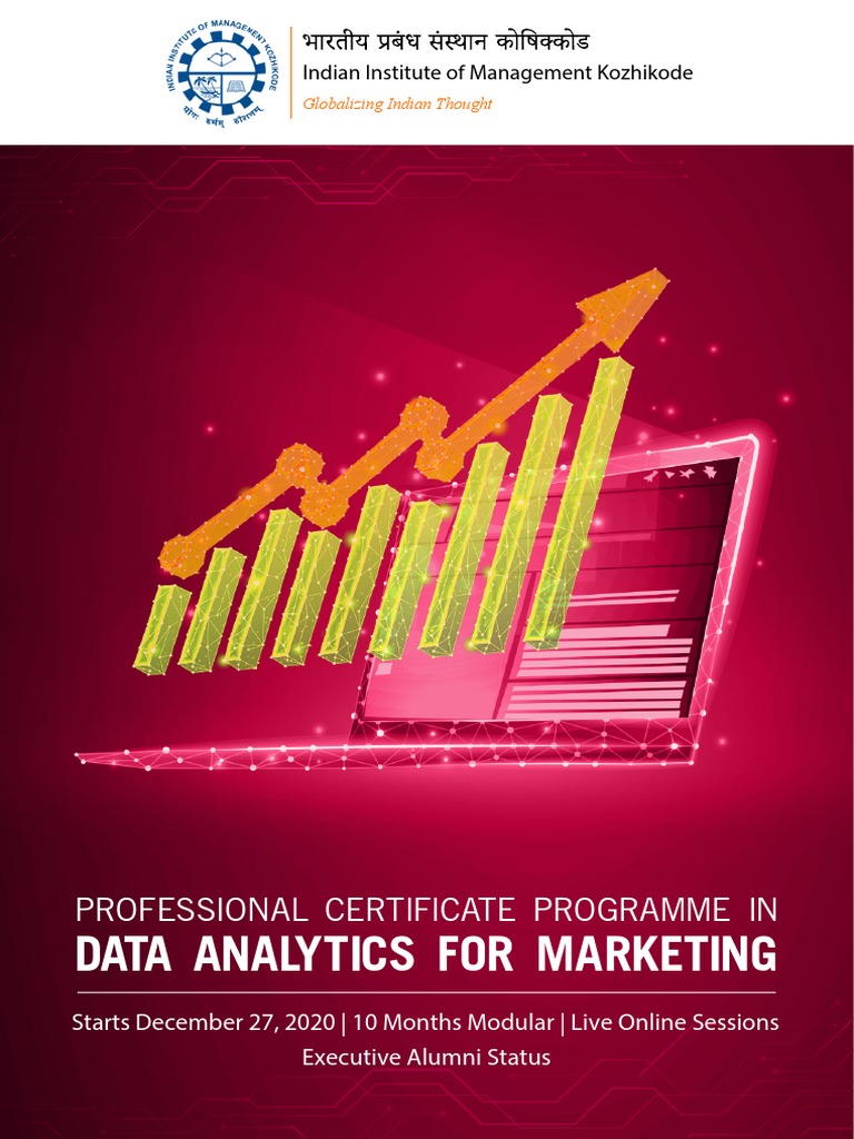 Data Analytics For Marketing: Professional Certificate Programme in ... Data Analytics For Marketing: Professional Certificate Programme in ...