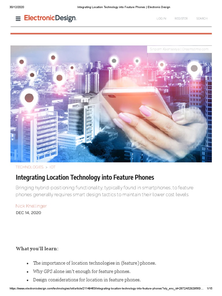 Integrating Location Technology Into Feature Phones - Electronic Design ...