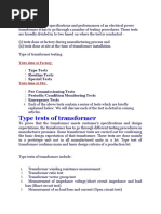Transformer Tests | PDF | Transformer | Electrical Resistance And ...