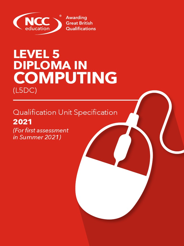 NCCEDU - L5DC Unit Specification With Specialisms SUMMER 2021 Onward v03 1 PDF | PDF | Object ...