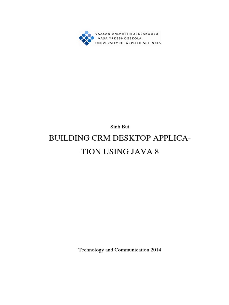 Building CRM Desktop Applica-Tion Using Java 8 PDF | PDF | Application ...