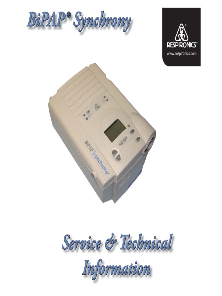 BiPAP Synchrony 2 Service Manual PDF | PDF | Power Supply | Microcontroller