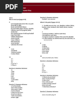 Outcomes Pre-Intermediate Student's Book Answer Key: Unit 1 Opener (Page 7) 1 Possible Answer ...