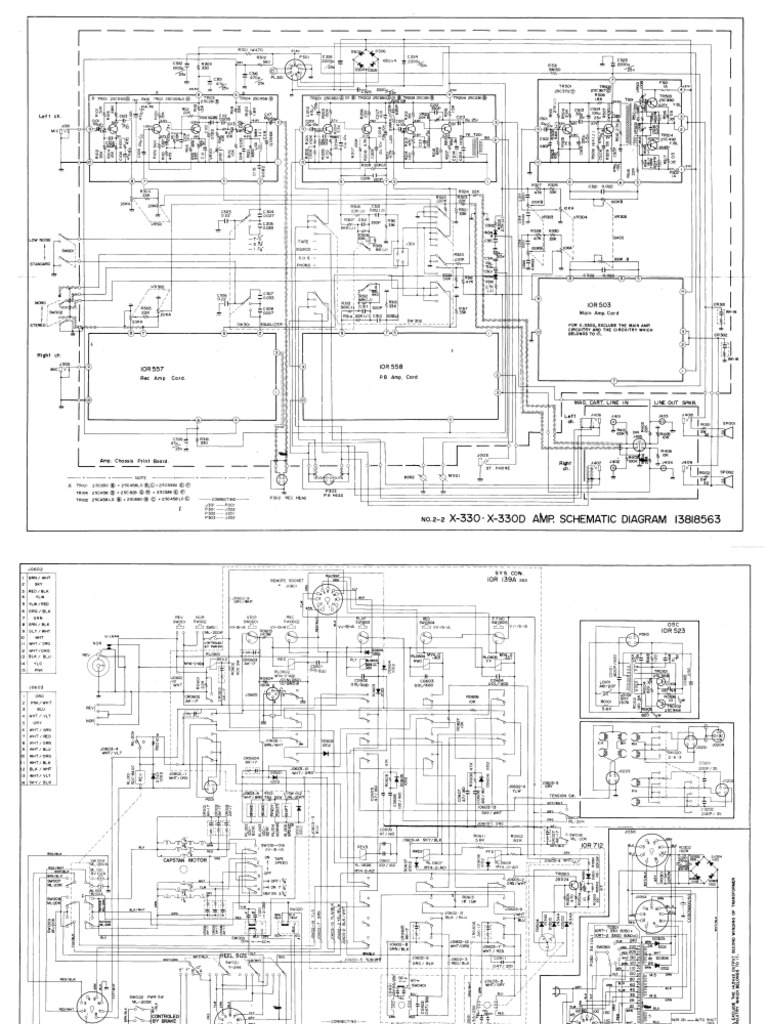 Hfe Akai X-330 330d Schematics | PDF