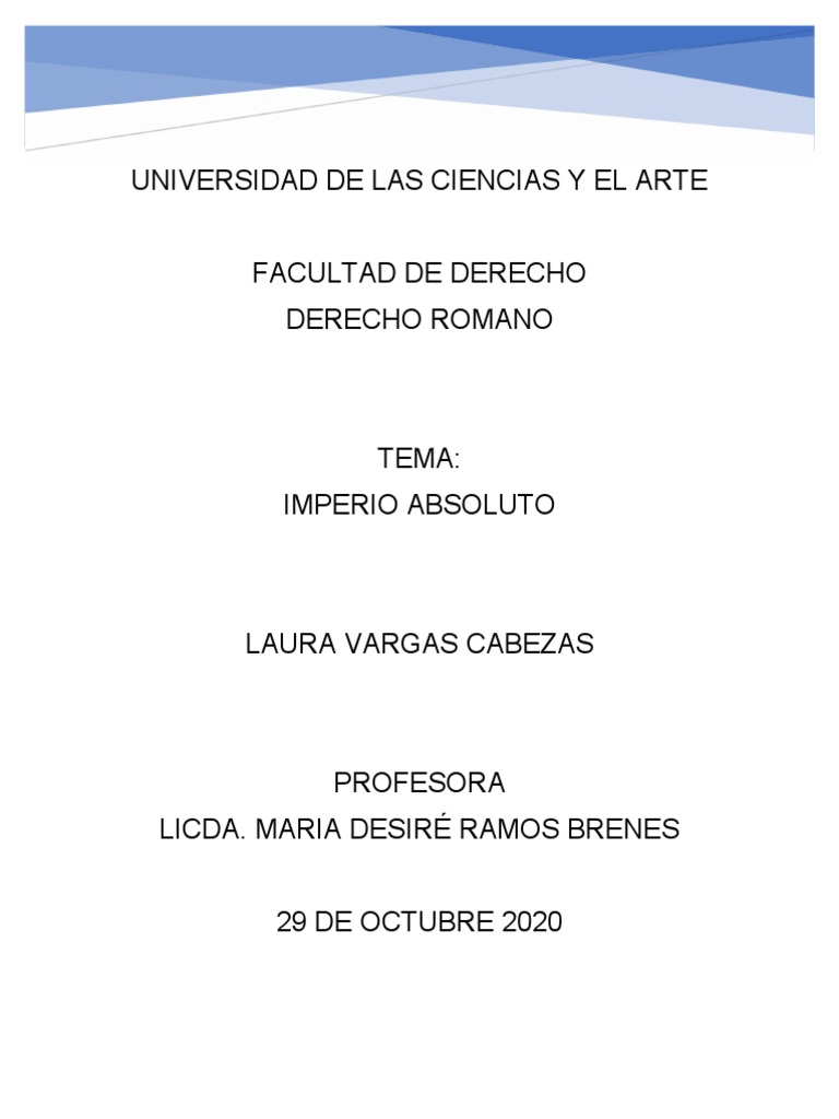 Imperio Absoluto-Derecho Romano | Descargar gratis PDF | imperio ...
