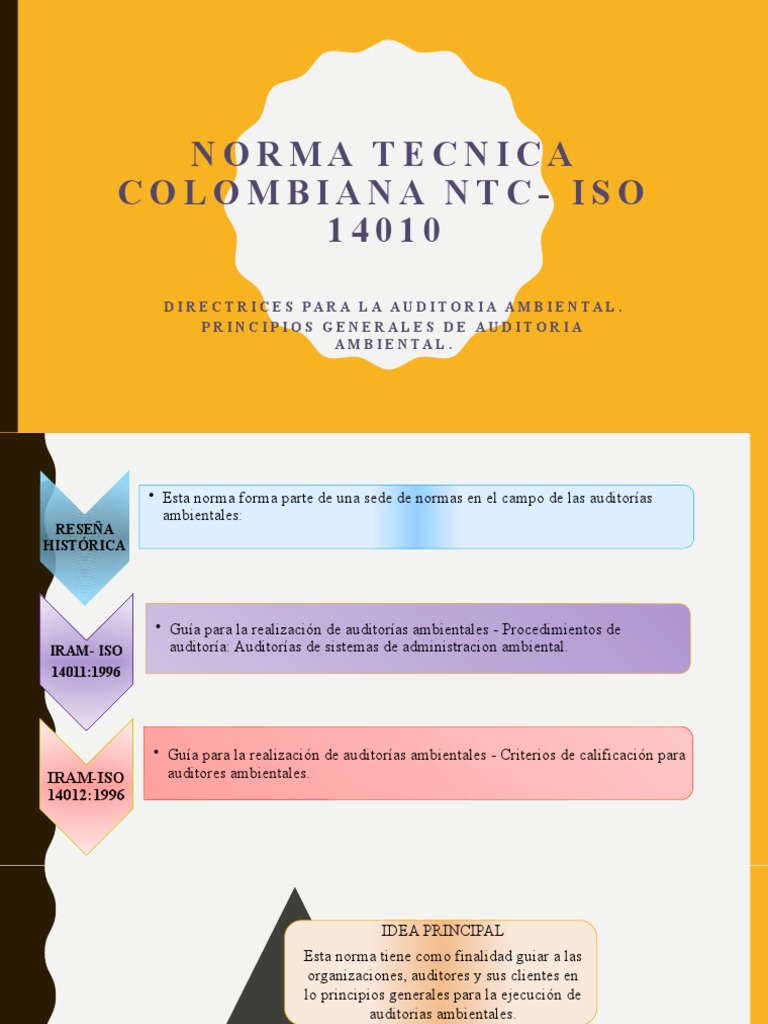 Principios generales para la realización de auditorías ambientales ...