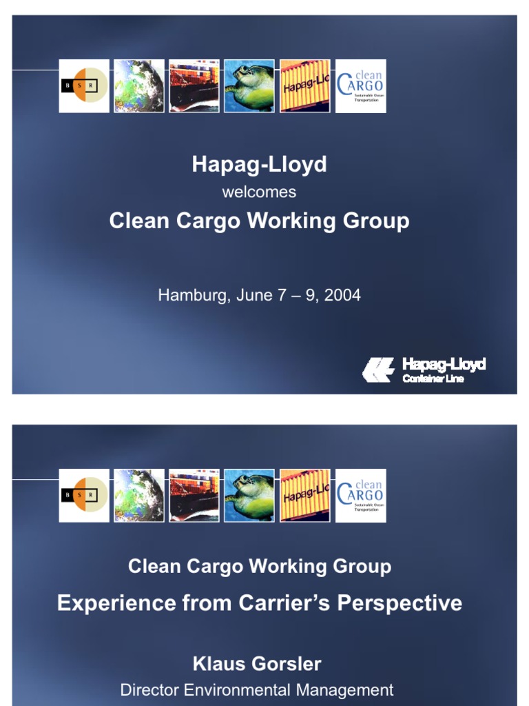 Hapag Lloyd | PDF | Companies | Service Companies