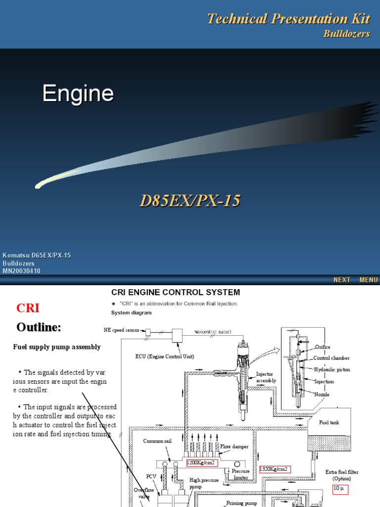 Komatsu D85EX-15 Engine Specifications | PDF | Turbocharger | Pump