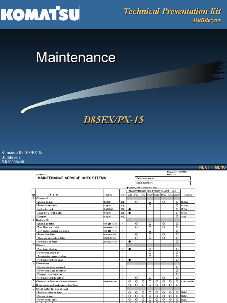 D85ex 15 Maintenance Pdf Coolant Pump