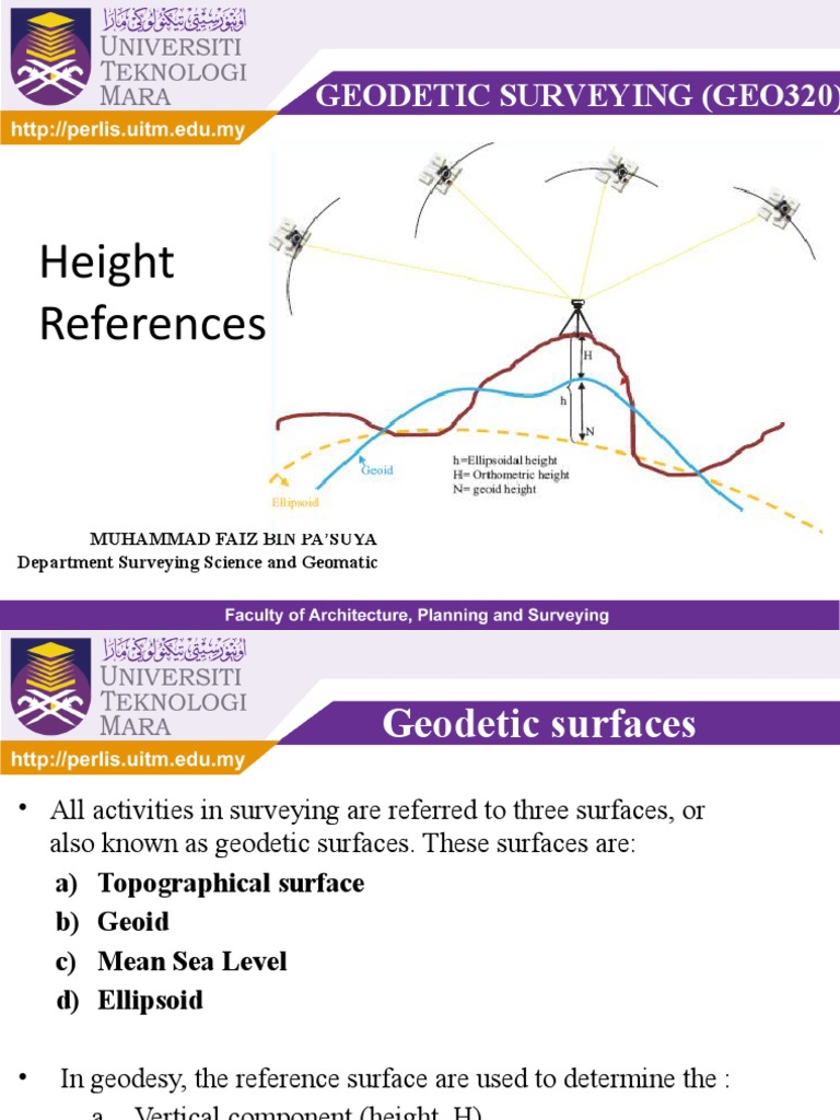 Chapter 2 Referrence Surface | PDF | Geodesy | Sea Level