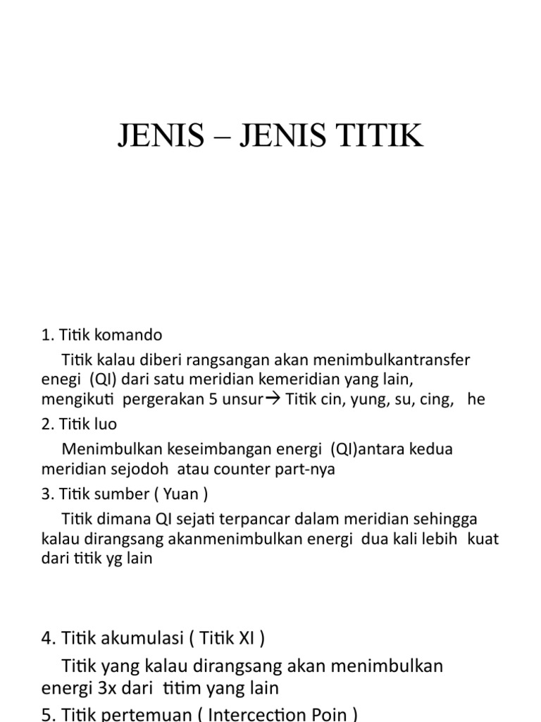 Jenis - Jenis Titik | PDF