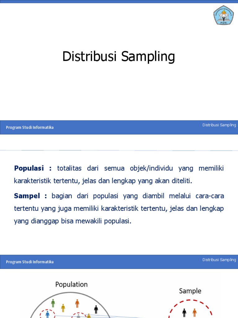 Distribusi Sampling (Pertemuan 4) PDF | PDF