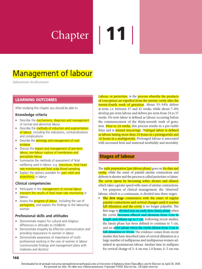 Management of Labour | PDF | Pelvis | Childbirth