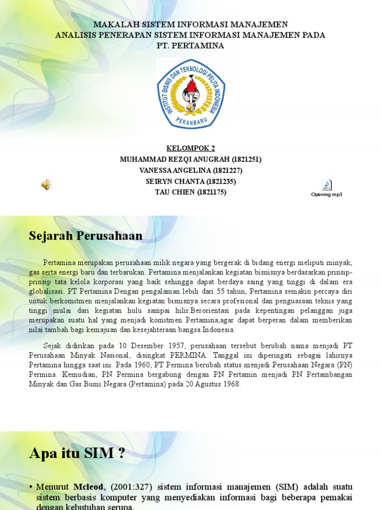 Makalah Sistem Informasi Manajemen Kelompok 2 | PDF Makalah Sistem Informasi Manajemen Kelompok 2 | PDF