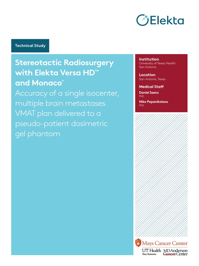 Elekta Versa HD | PDF | Radiation Therapy | Medical Physics