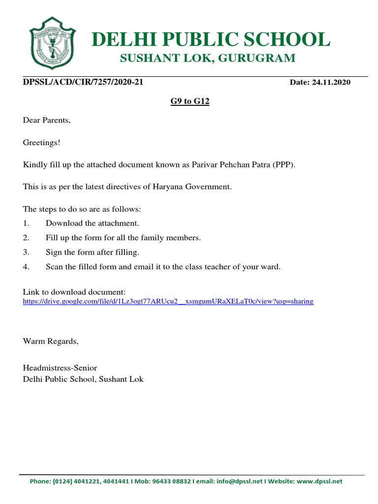 Download Parivar Pehchan Patra Form | PDF