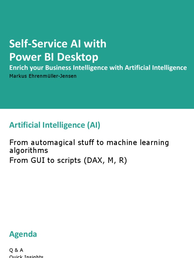 Power BI AI | PDF | Machine Learning | Artificial Intelligence
