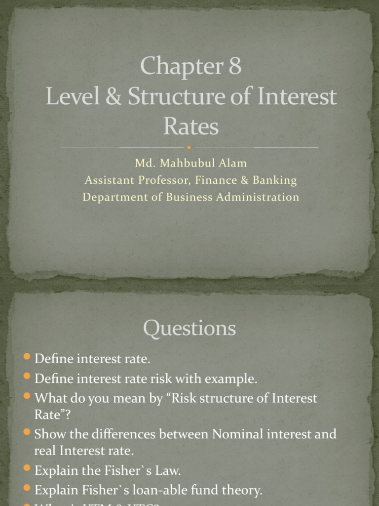 Level & Structure of Interest Rates | PDF | Interest Rates | Interest