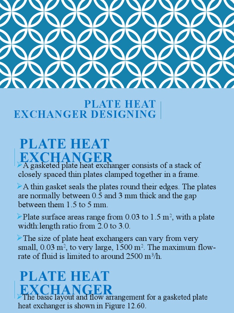 Plate Heat Exchanger | PDF | Heat Exchanger | Reynolds Number