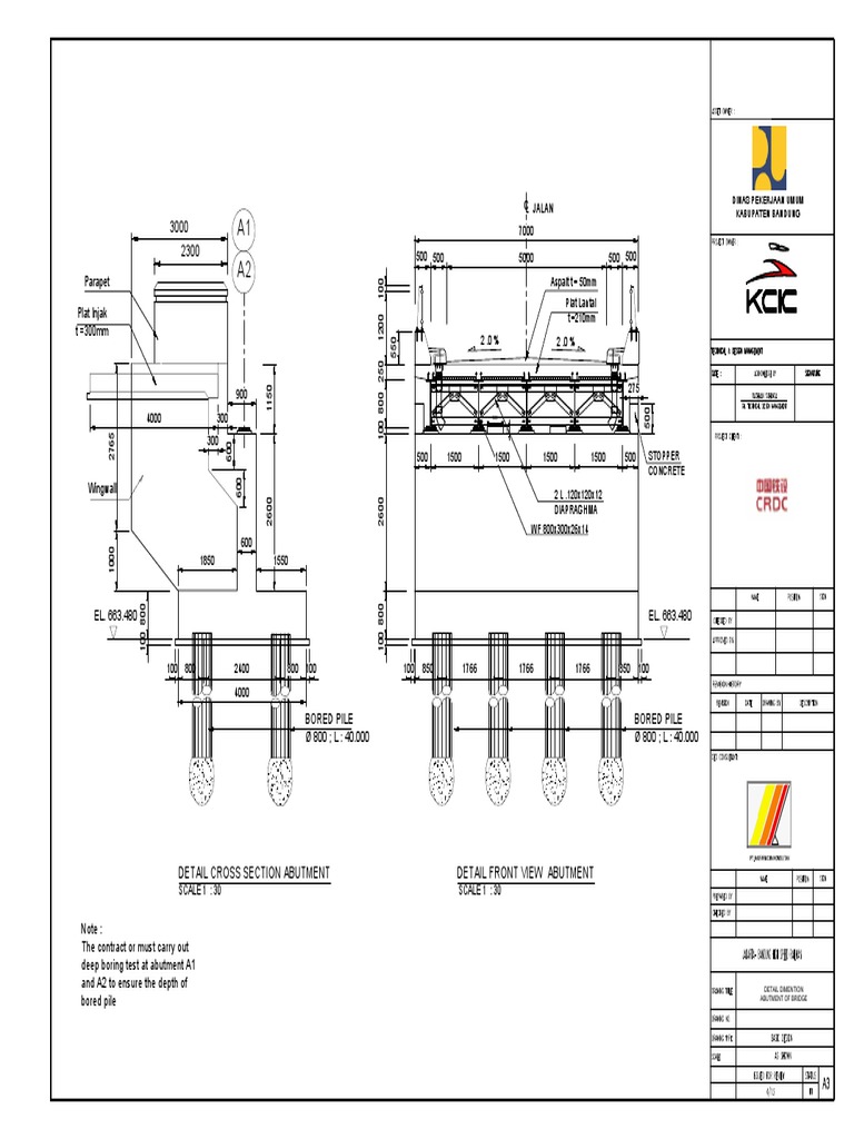 C L Jalan 7000 500 500: Parapet | PDF | Civil Engineering | Structural ...