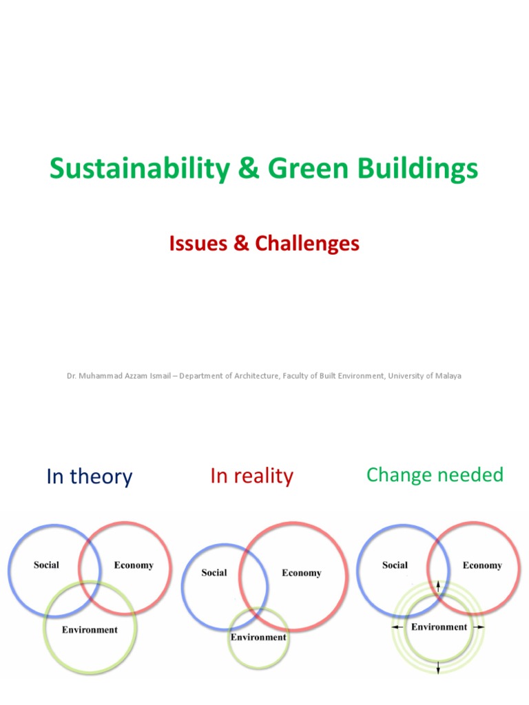 Challenges in Sustainable Green Buildings | PDF | Green Building ...