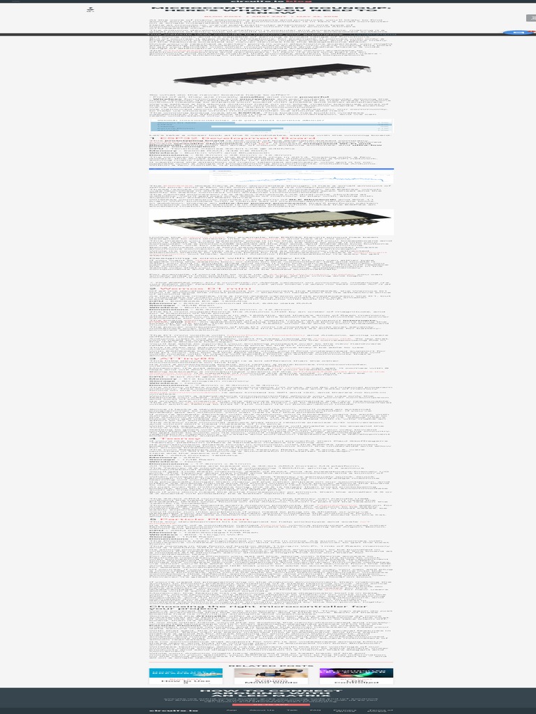 Microcontroller Roundup - Here's What You Need To Know | PDF | Arduino ...