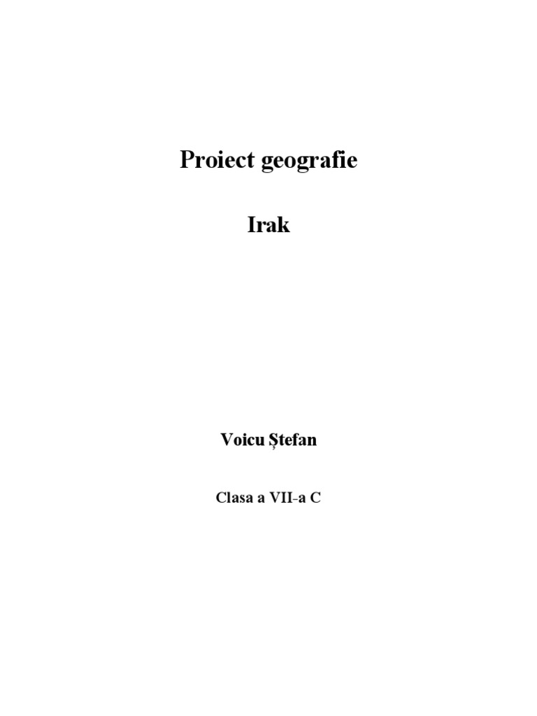 Proiect Geografie | PDF