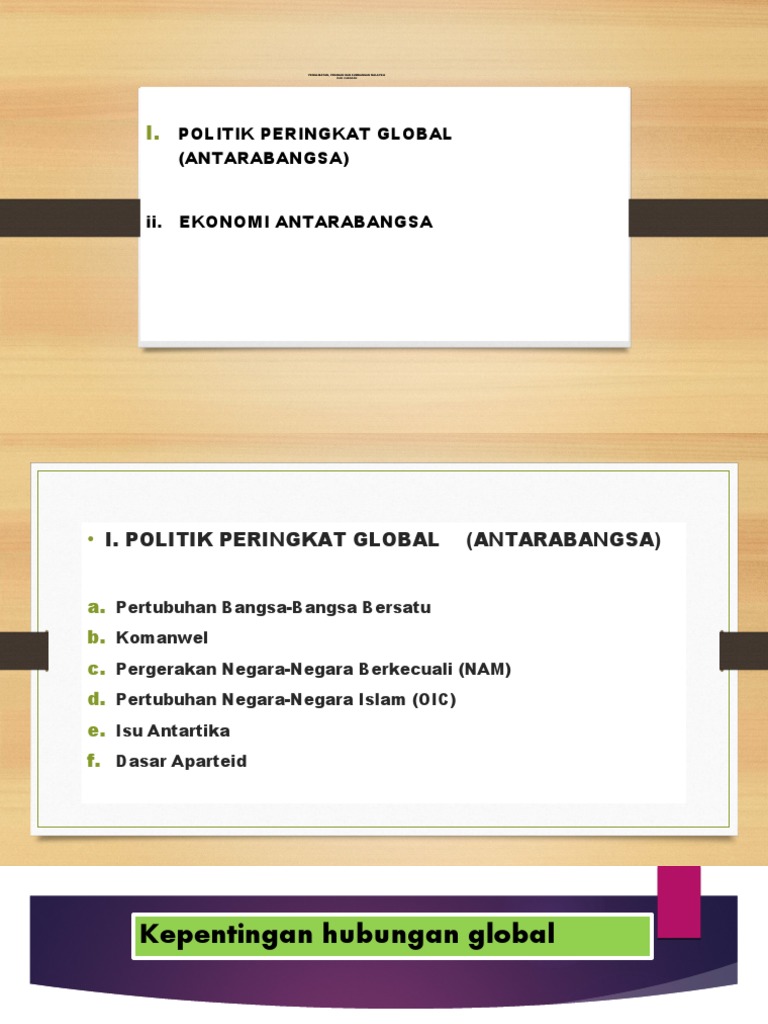 Penglibatan, Peranan Dan Sumbangan Malaysia (PBB) | PDF