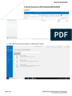 Step by Step Guide NUST Webmail MS O365 | PDF