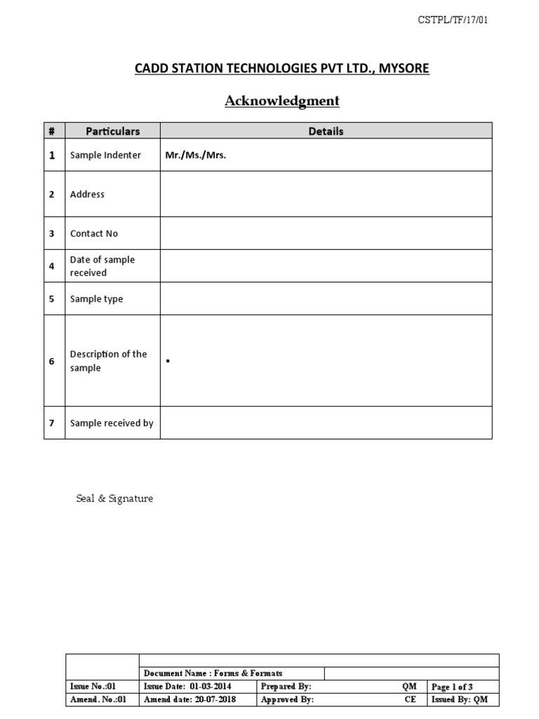 Sample Analysis Request Form | PDF | Science