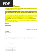 Application Letter DPWH | PDF | Educational Stages | Qualifications