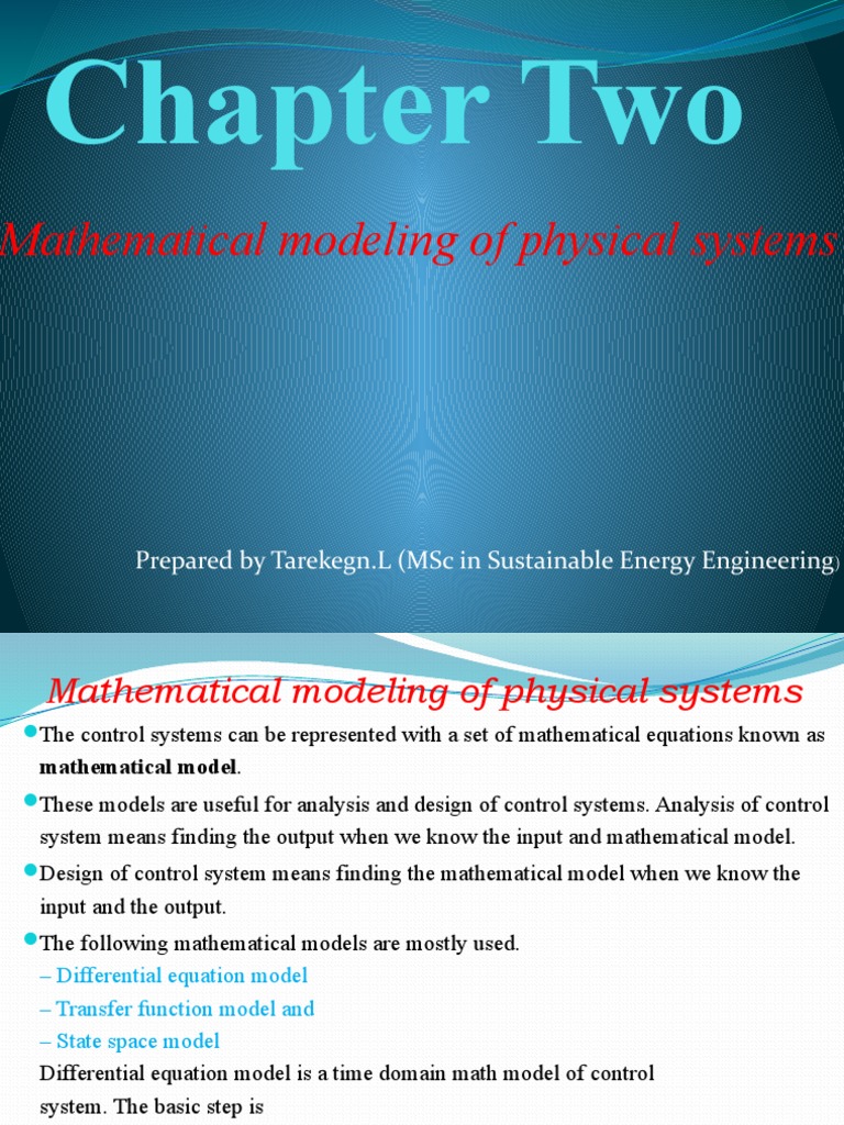 Chapter Two: Mathematical Modeling of Physical Systems | PDF | Torque ...