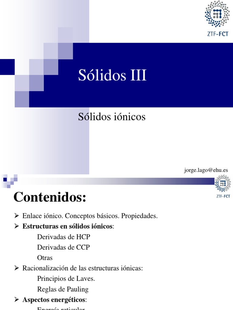 Sólidos III | PDF | Enlace químico | Polaridad química