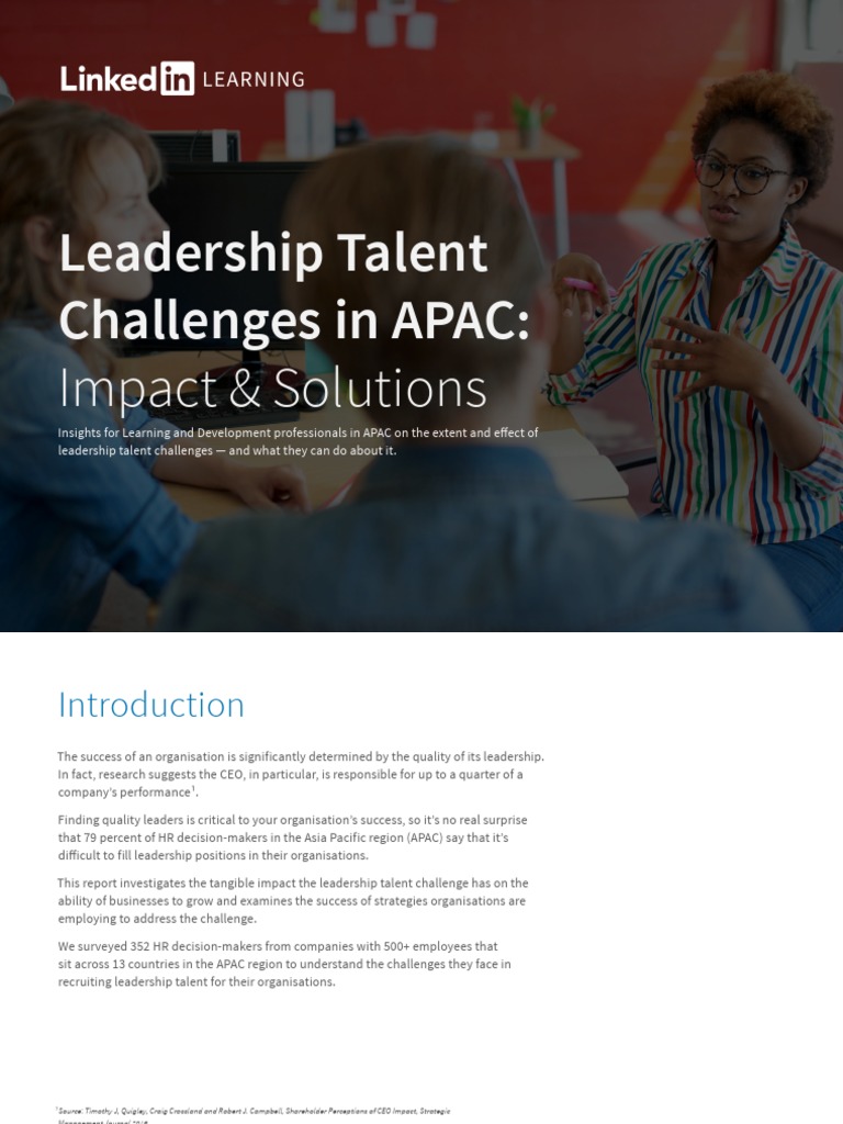 Lil Guide Apac Leadership Talent Challenges | PDF | Linked In | Leadership