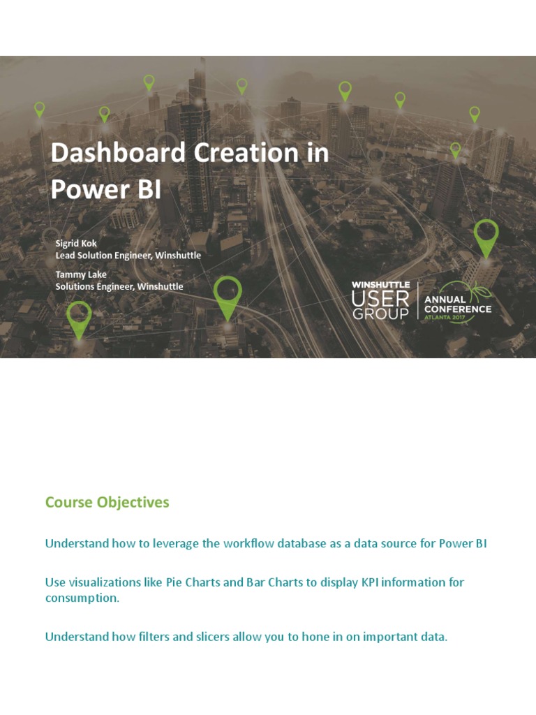 WUG2017 DashboardCreationinPowerBI PDF | PDF | Microsoft Sql Server ...