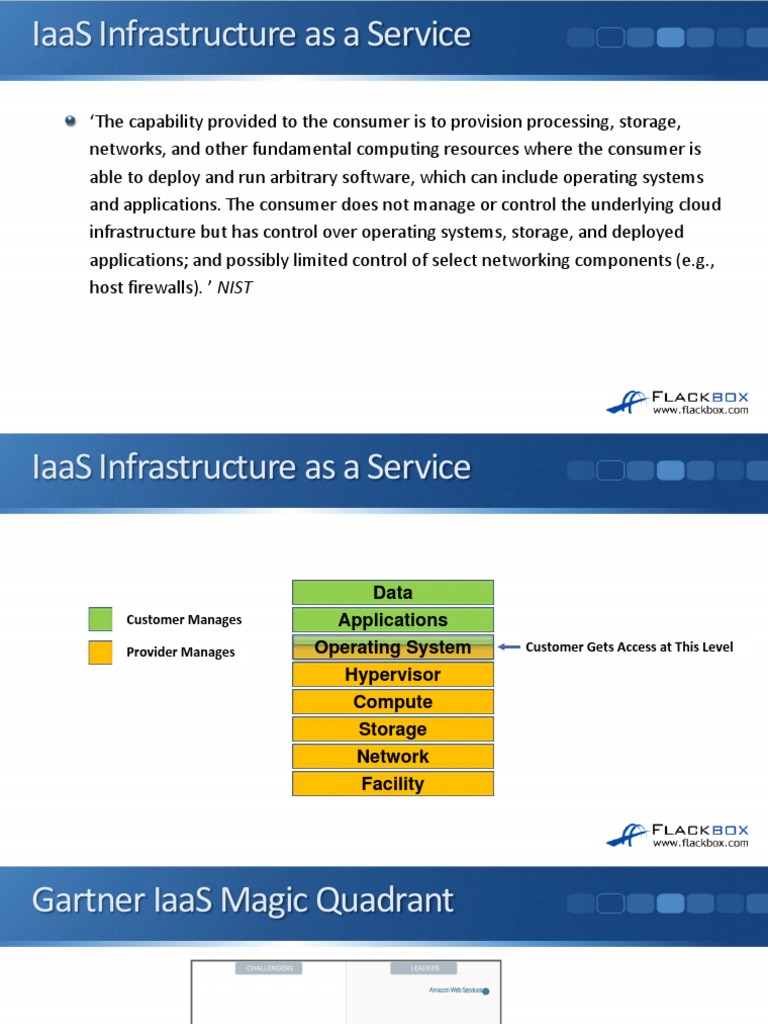 IaaS Infrastructure As A Service | PDF | Cloud Computing | Distributed ...