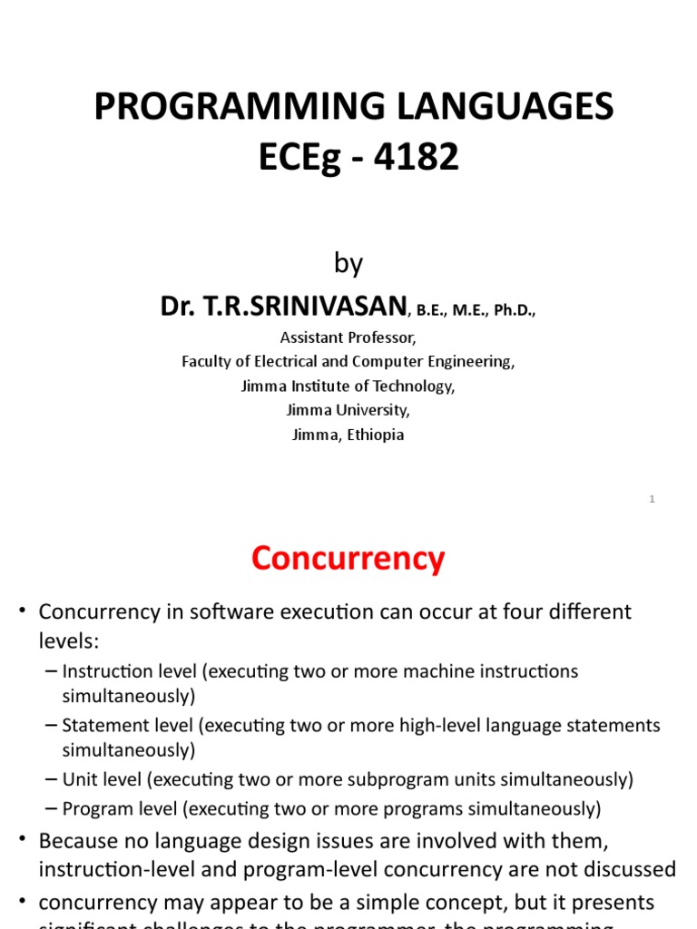 Ch 06 Pl Pdf Concurrent Computing Computer Program