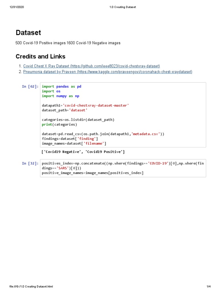 1.0 Creating Dataset | Download Free PDF | Utility Software ...