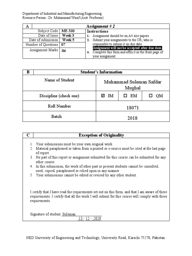 IM-18071 Assignment 2 (Tool Design) | PDF | Steel | Alloy