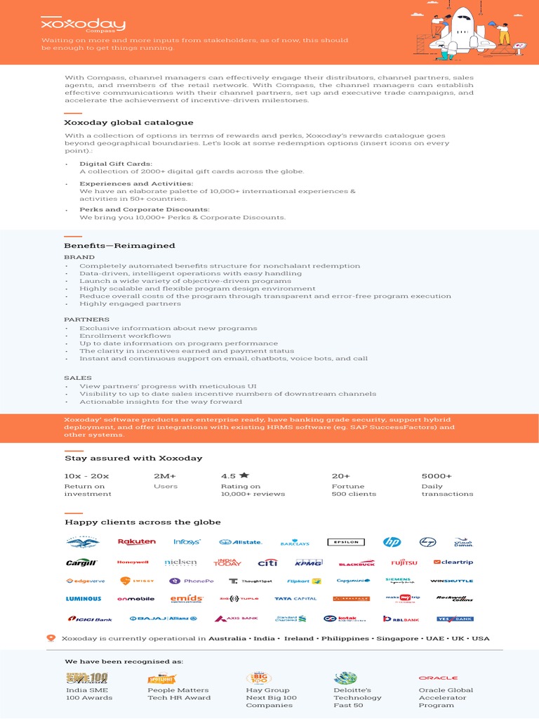Xoxoday25 Compass One Pager | PDF | Economies | Computing