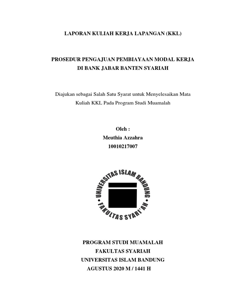 Laporan Kuliah Kerja Lapangan | PDF