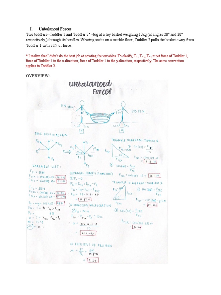 Unbalanced Forces Explained for Kids | PDF | Force | Applied And ...