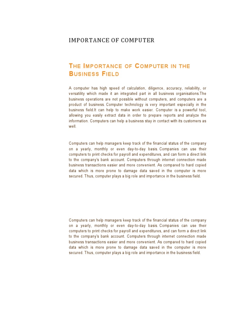 Importance of Computer | PDF | Computer Aided Design | Banks